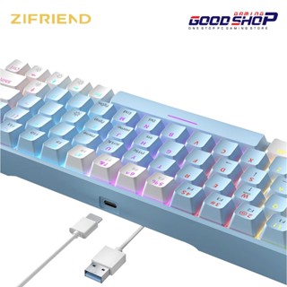 Jual ZIFRIEND T62 63Keys 60% Layout - Mechanical Keyboard | Shopee Indonesia