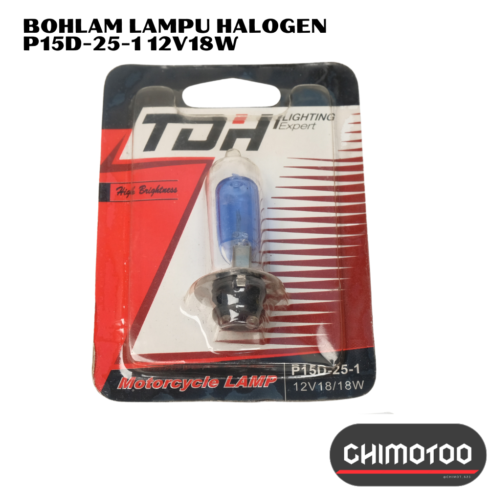 Jual TDH Halogen Bohlam Lampu Motor for All Motor Bebek Matic 12 Volt ...