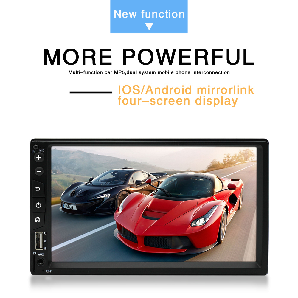 Jual Head Unit 7 Inci Double Din Radio Mobil HD Mirrorlink Mobil MP5 ...