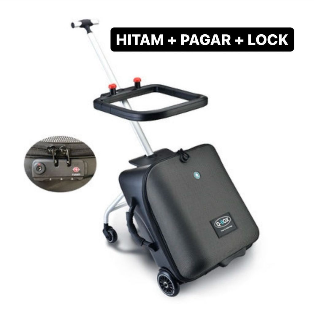 Jual Koper Stroller Anak ORIGINAL QBOX Eazy Luggage Original (3IN1 ...