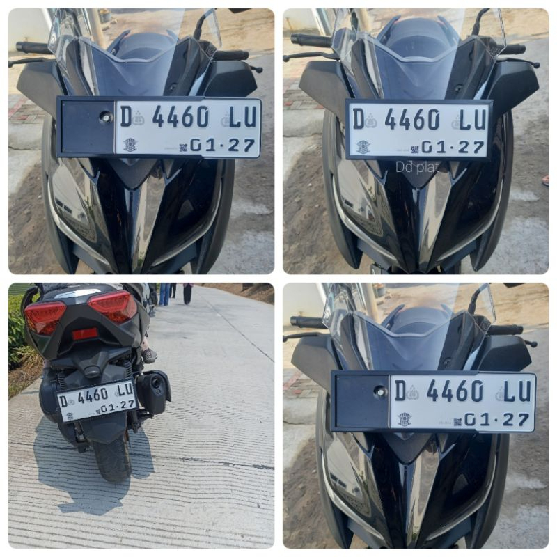 Jual Dudukan Plat Nomor Motor Sisip Samping 1 pasang / 1 set / depan ...