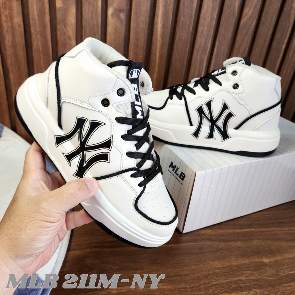 Jual Sepatu Sneakers Korea Chunky Classic Mid New York Yankees Mlb 211mid Ukuran 36 44 Wanita