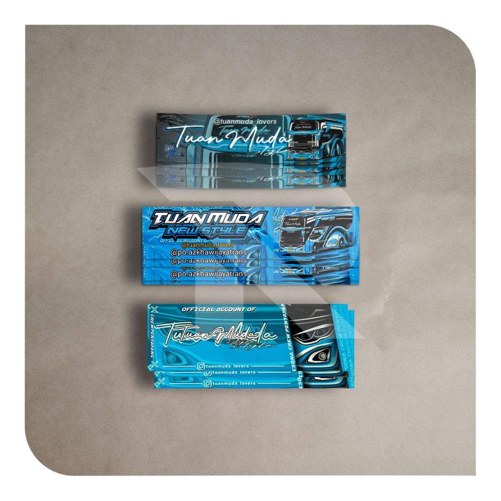 Jual Sticker Bis Tuan Muda New Style | Stiker Bus Tuan Muda Azkha ...