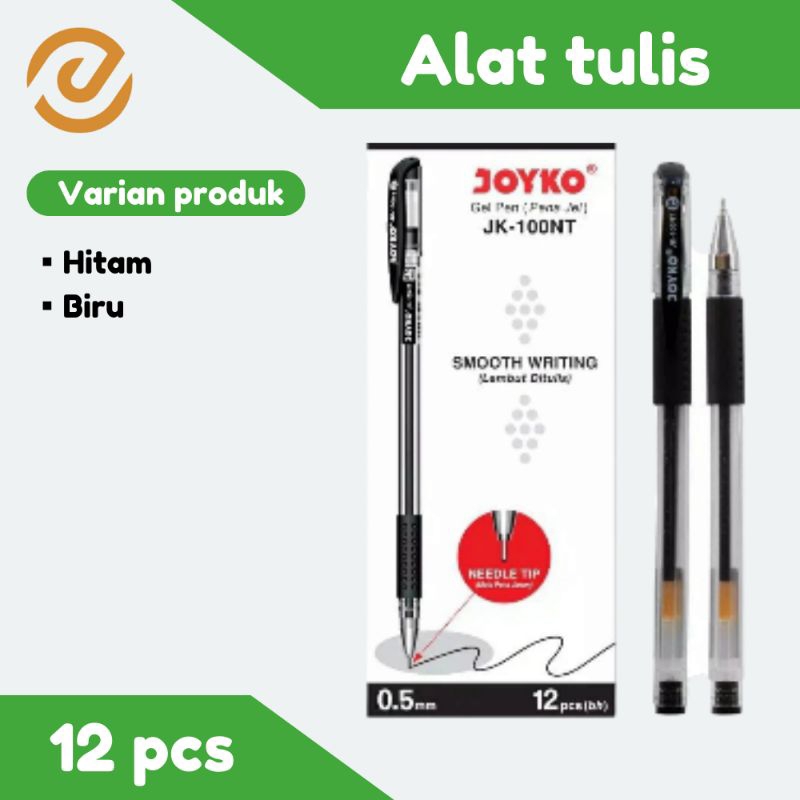 Jual Pulpen / Ballpoint / Pen Gel Joyko JK-100NT (12 Pcs) | Shopee Indonesia