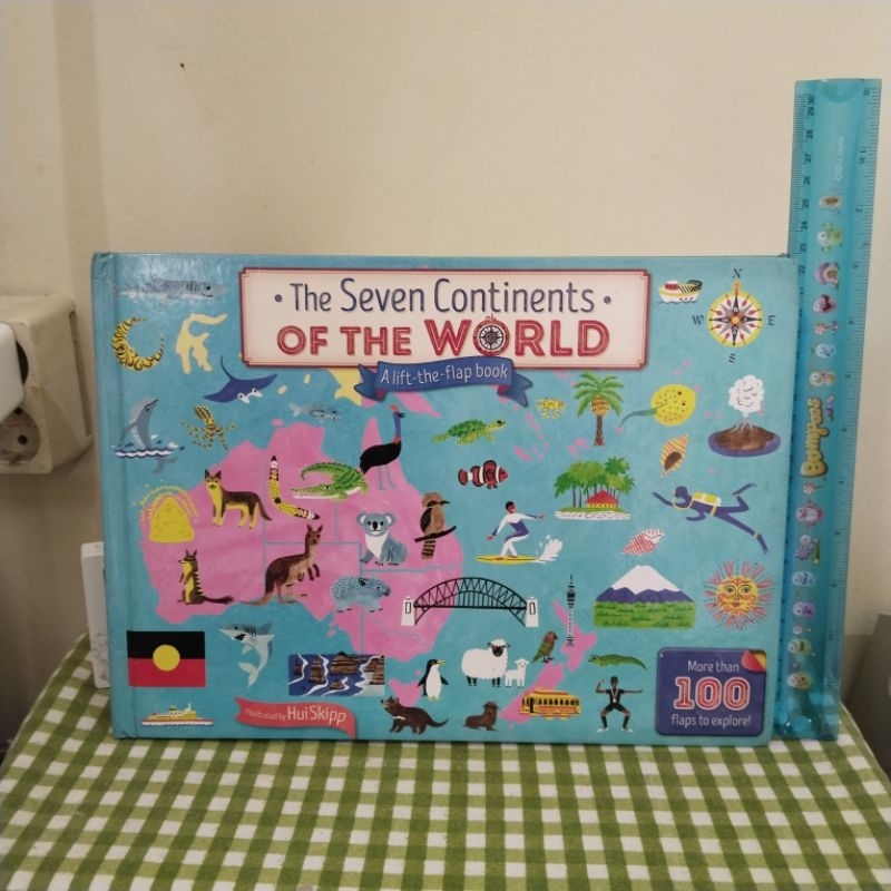 Jual Buku anak boardbook THE SEVEN CONTINENTS OF THE WORLD A Lift The ...