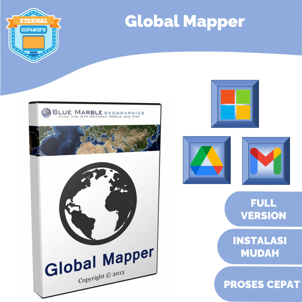 Jual Global Mapper Full Version No Trial Pro Permanen Software Olah Data GIS Atau Geographics ...