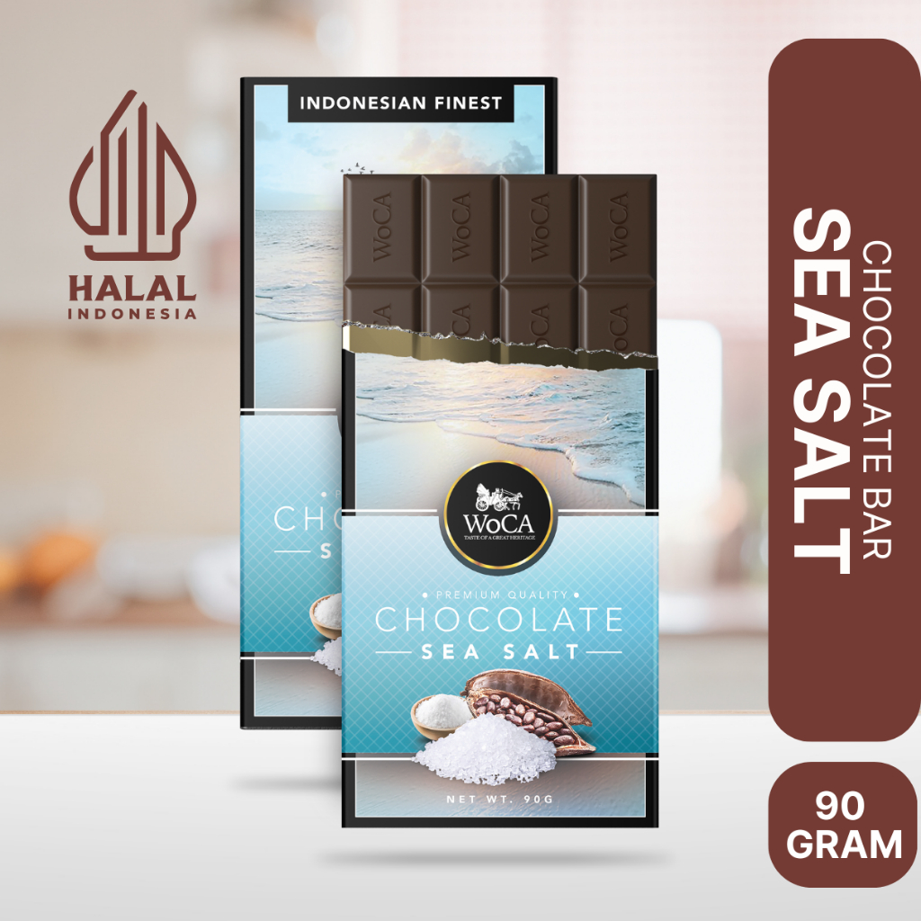 Jual WoCA Coklat SeaSalt Premium Chocolate 90 gram | Shopee Indonesia