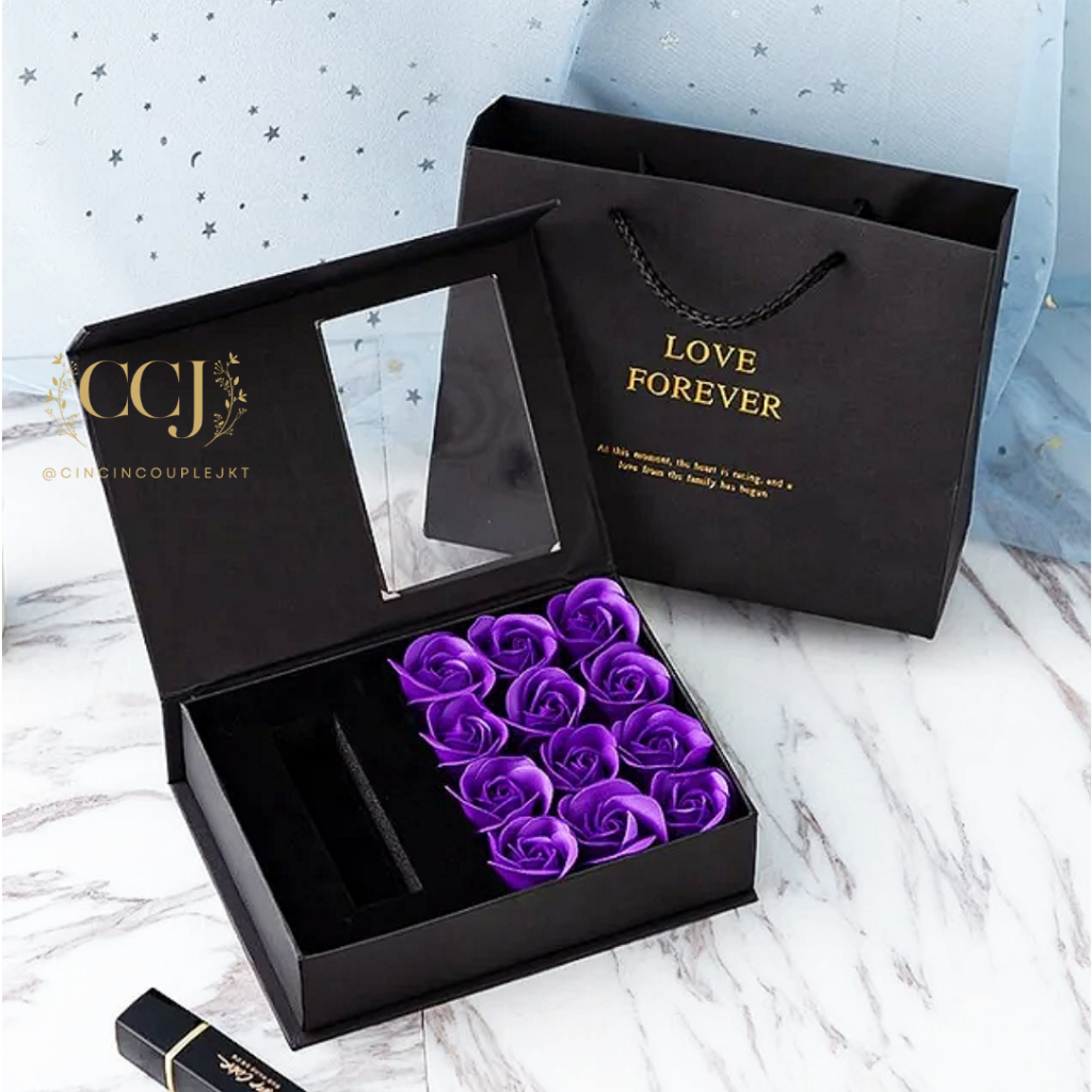 Jual VALENTINE FOREVER LOVE PROMISE RING BOX - HIDDEN JEWELRY / BOX ...