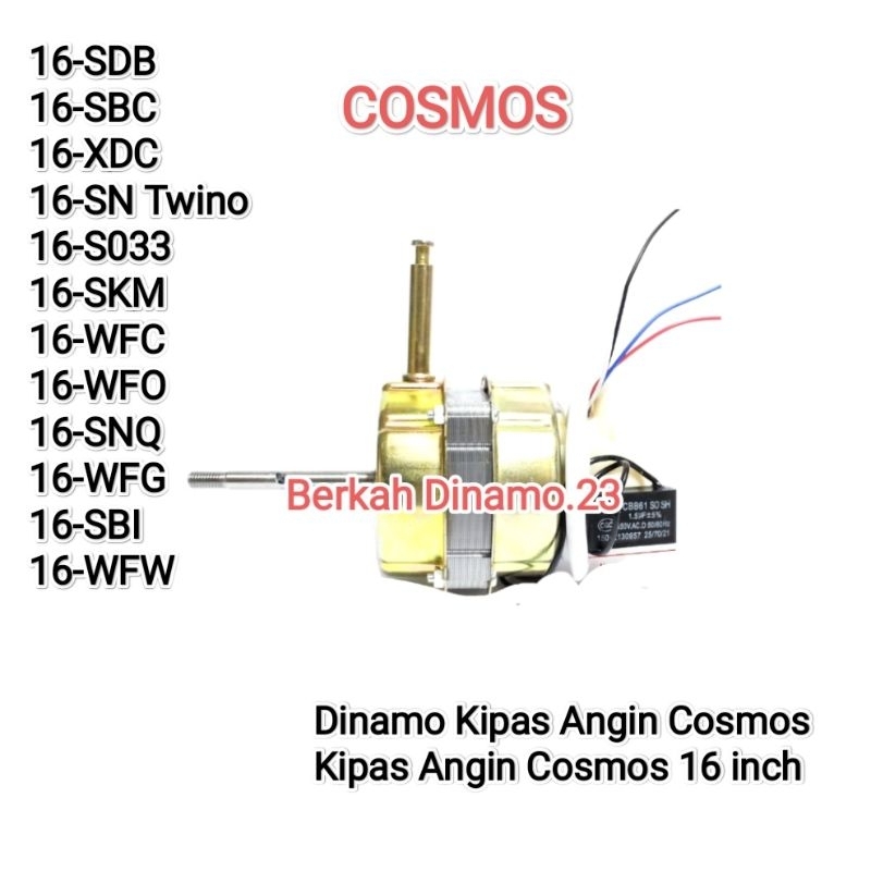 Jual Dinamo / Mesin Kipas Angin COSMOS 16-SDB 16-SBC 16-XDC 16-SN Twino ...
