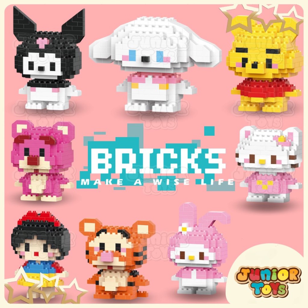 Jual Mini Bricks Nano Block 3D Puzzle Karakter Sanrio Little Pony ...