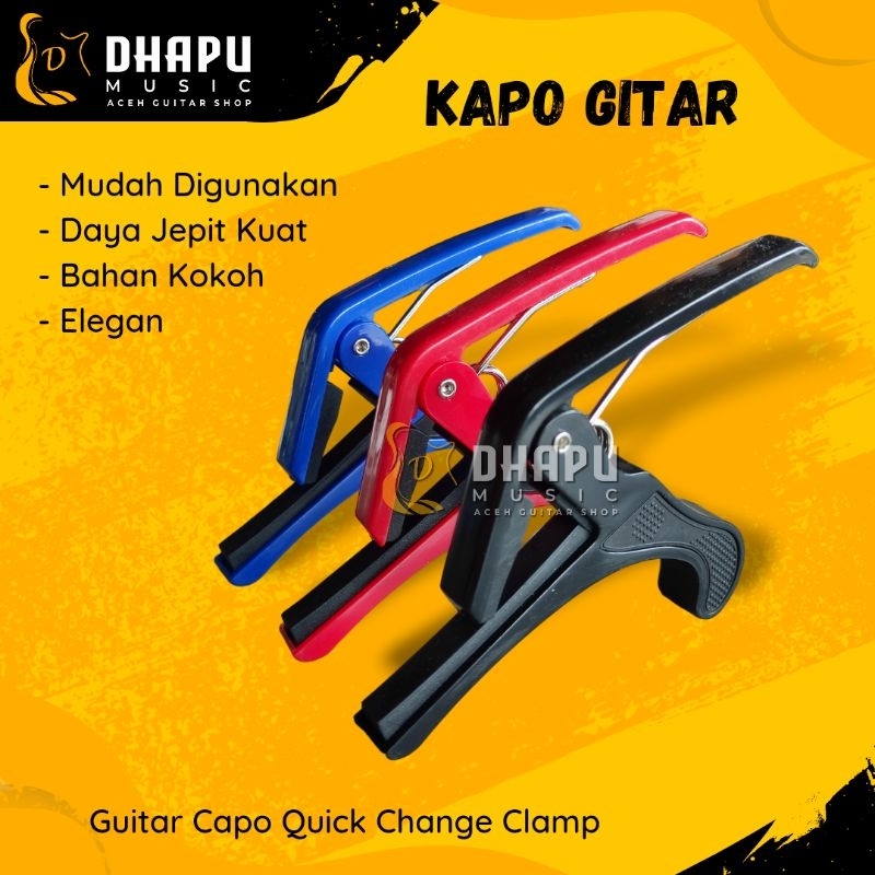 Jual Kapo Gitar Akustik Capo Guitar Penjepit Gitar Alat Musik Quick ...