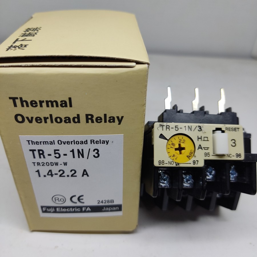 Jual Thermal Overload Relay tr-5-1N/3 fuji elektrik tr-5-1N TOR tr5-1/3 | Shopee Indonesia