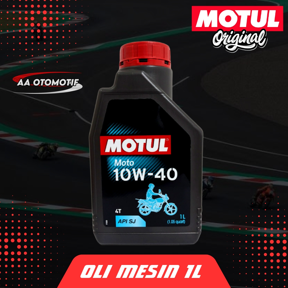 Jual MOTUL MOTO 10W40 API SJ 0.8L & 1L OLI MESIN MOTOR 4T ORIGINAL MOTUL | Shopee Indonesia
