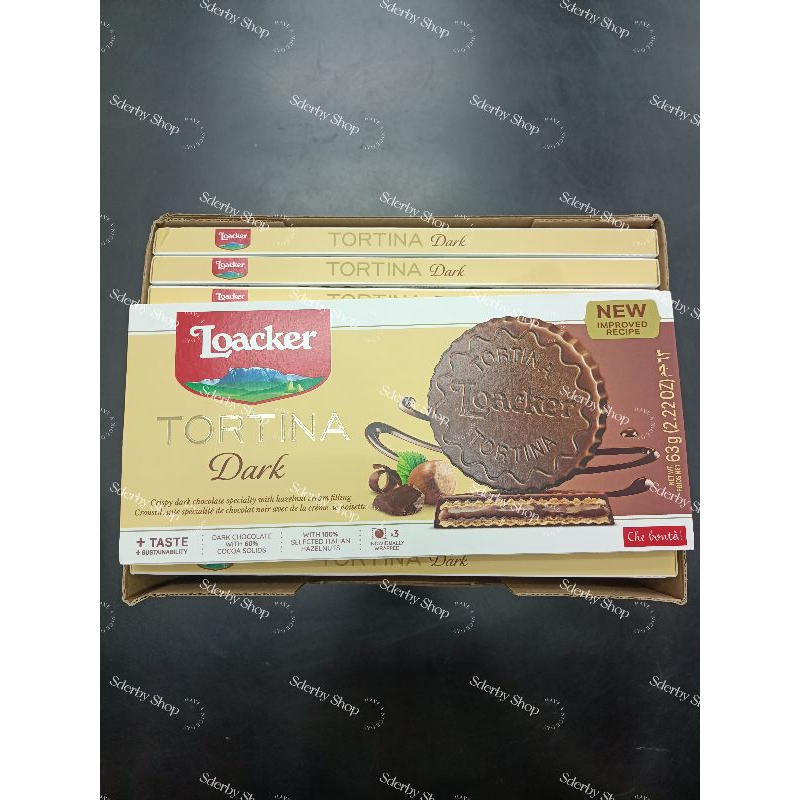Jual Loacker Tortina Crispy Dark Chocolate With Italian Hazelnut ...