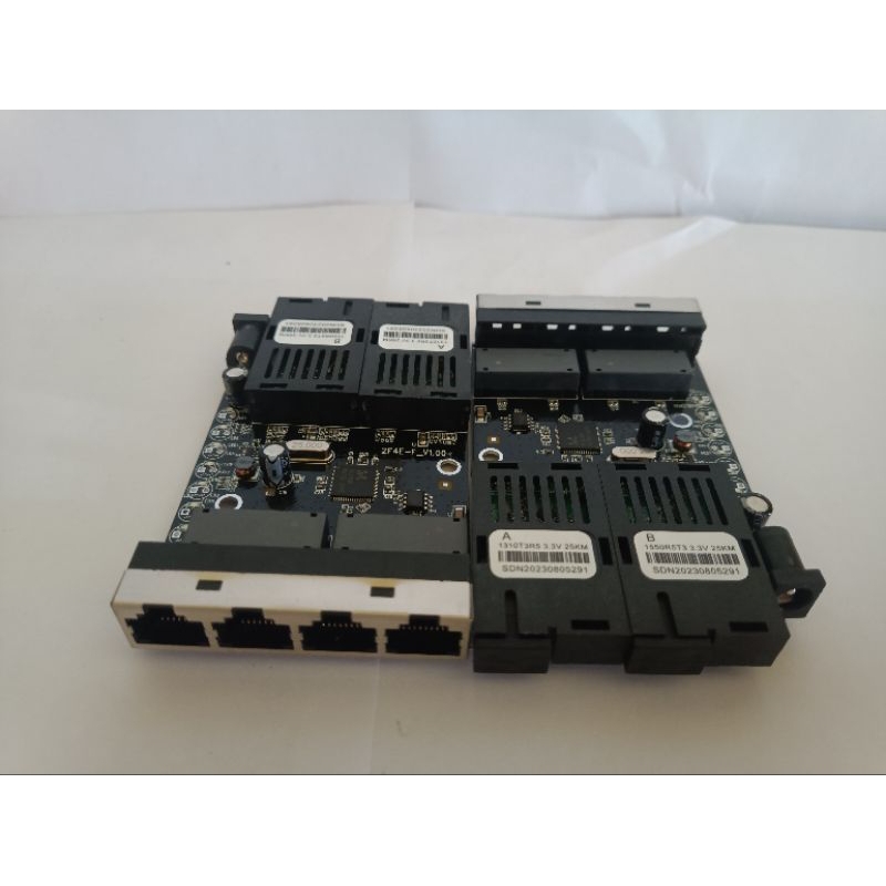 Jual MEDIA CONVERTER HTB 2 PORT FIBER OPTIK 155Mbps 4 PORT LAN SUPPORT ...