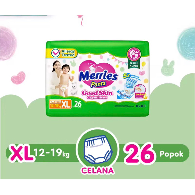 Jual Merries pants m34 l30 xl26 / merries pants goodskin | Shopee Indonesia