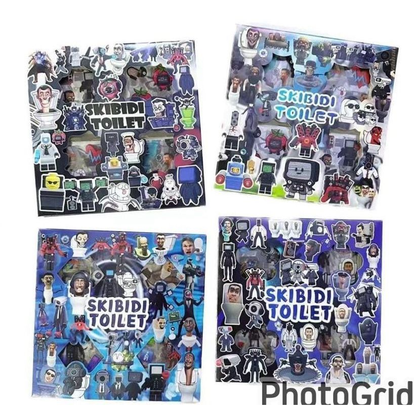 Jual Sticker Viral Skibidi Toilet Stiker Lucu Label Hp Buku Diary Isi ...