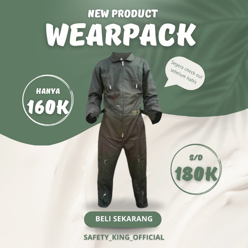 Jual WEARPACK SEMI PILOT / BAJU BENGKEL SAFETY / COVERALL / KATELPAK ...