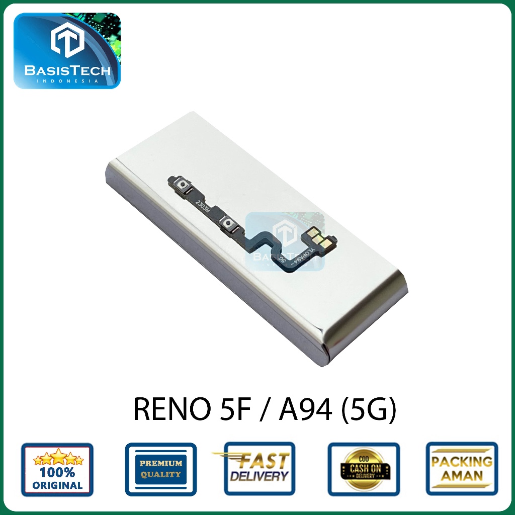 Jual FLEXIBLE VOLUME OPPO RENO 5F A94 5G ORIGINAL QUALITY | Shopee Indonesia