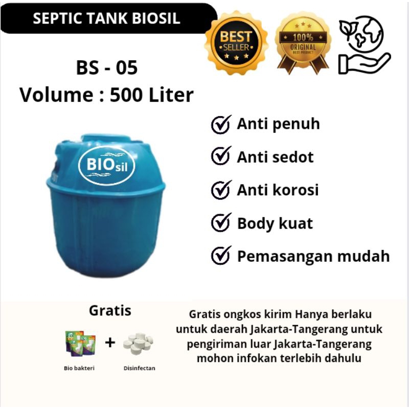 Jual Septic tank / bio septic tank 500 Liter | Shopee Indonesia
