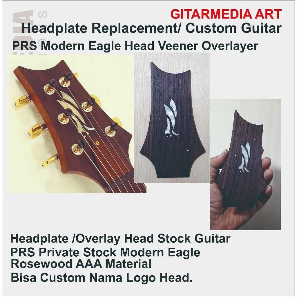 Jual Head template PRS- headstock-headplate-headoverlay-PRS-guitar ...