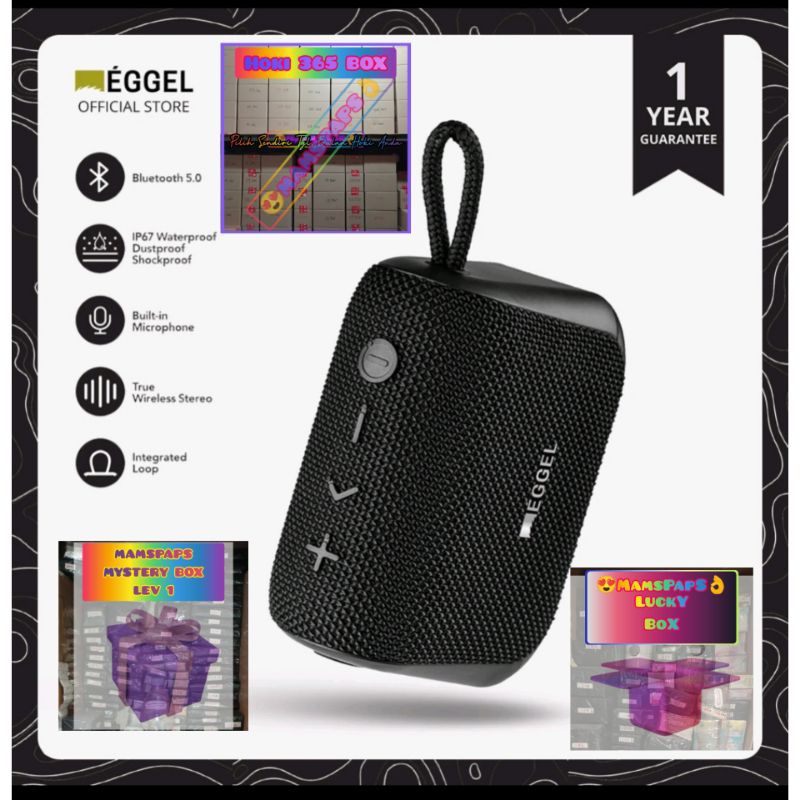 Jual EGGEL FIT 3 IP67 WATERPROOF DUSTPROOF TWS SPEAKER BLUETOOTH ...