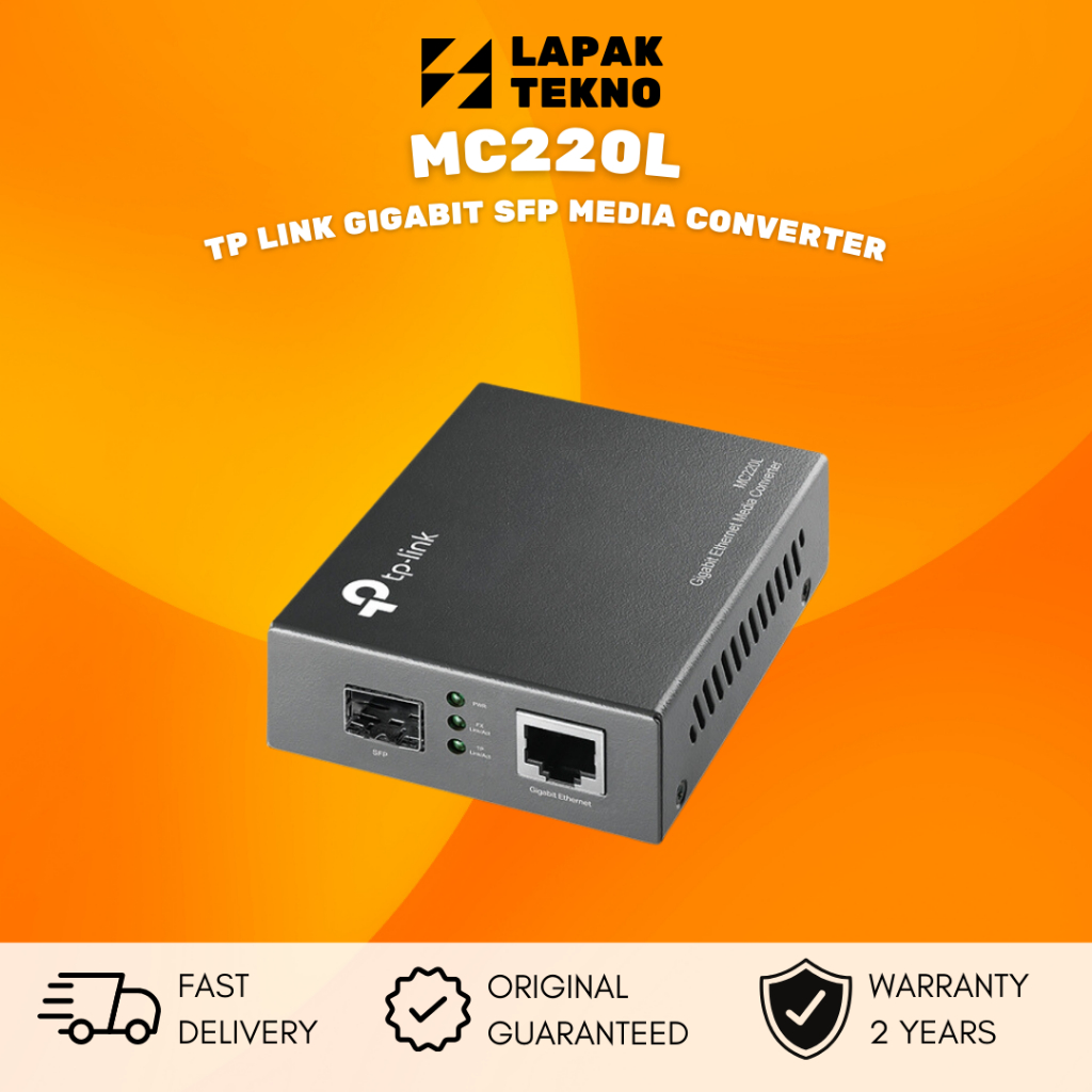 Jual TP-LINK MC220L Gigabit SFP Media Converter | Shopee Indonesia