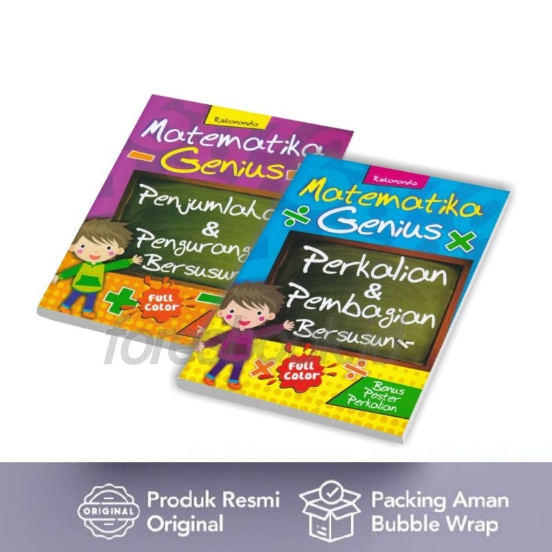 Jual Buku anak Matematika Genius Perkalian & Pembagian Bersusun (Bonus ...