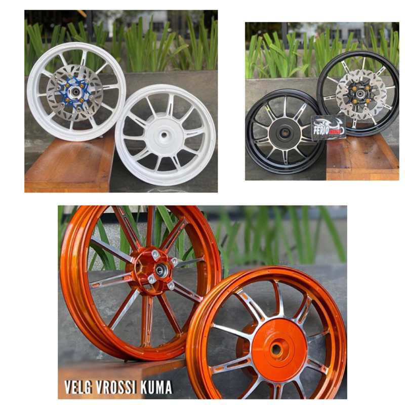 Jual Velg Rossi KUMA Vario Beat Scoopy Vario125 150 PCX160 Cbs uk 185/ ...