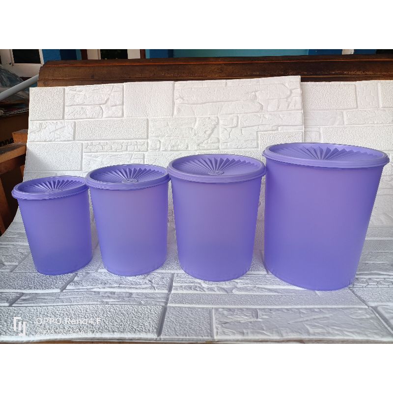 Jual toples Deco canister 4 ukuran ORI Tupperware | Shopee Indonesia