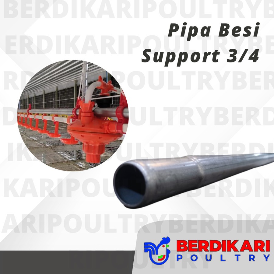 Jual Pipa Besi Support 3/4 Inch Ukuran 25mm/Tempat Minum Otomatis ...