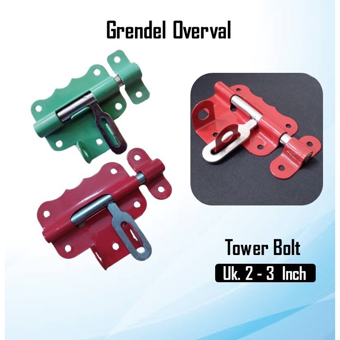 Jual Slot Pintu Gudang 2 Inci Grendel Overpal Jendela Barrel Bolt ...