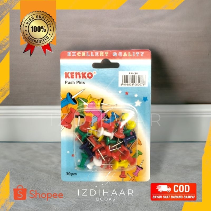 Jual Push Pin warna, satu kotak isi 30pcs | Shopee Indonesia