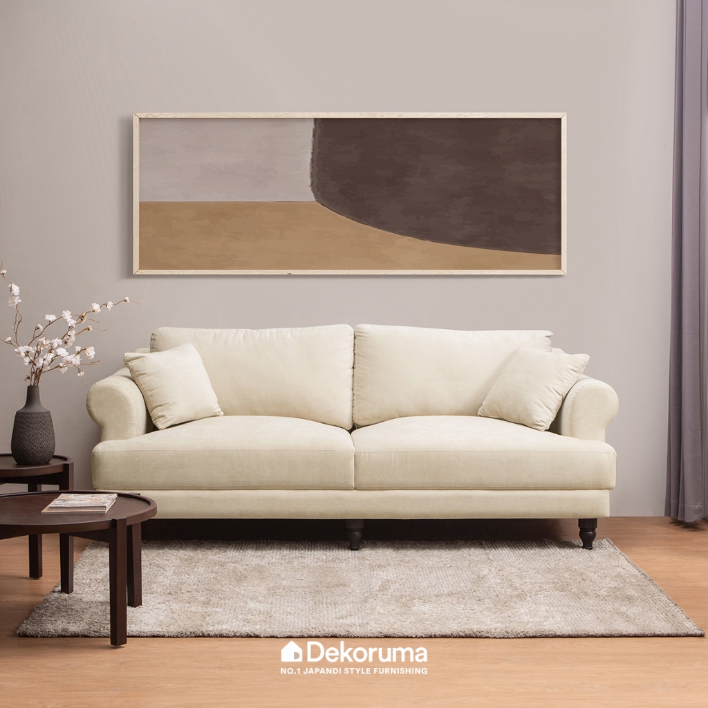 Jual Dekoruma Haiku Sofa Tamu Minimalis Japandi 3 Dudukan / Sofa 3 Seater | Shopee Indonesia