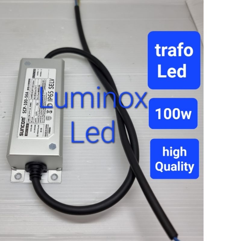 Jual trafo led cob 100w 100watt / driver pju dan sorot led COB 100 watt ...