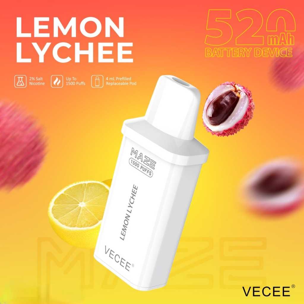 Jual VECEE Maze Pod - Lemon Lychee | Shopee Indonesia