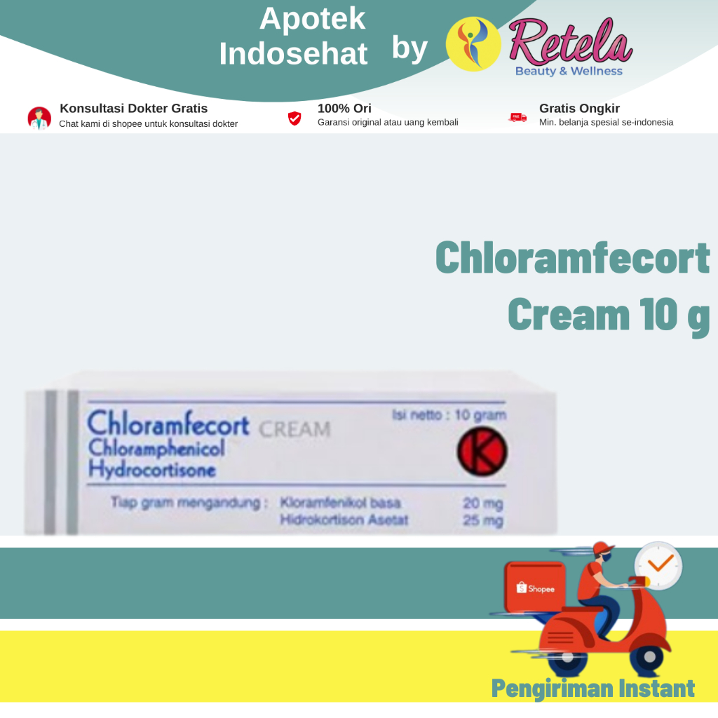 Jual CHLORAMFECORT CREAM 10 GR | Shopee Indonesia