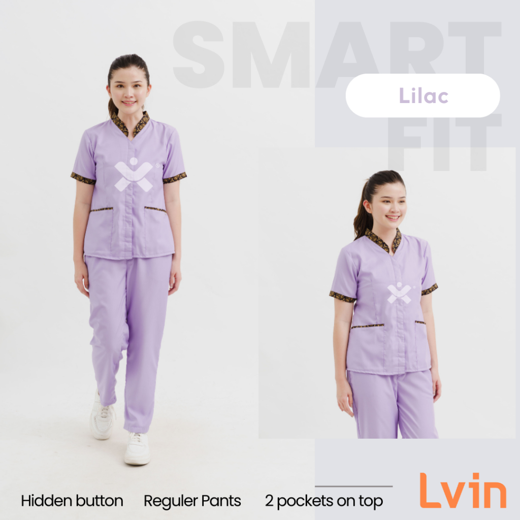 Jual Lvin Baju Seragam suster Haira Batik Series / nanny uniform ...