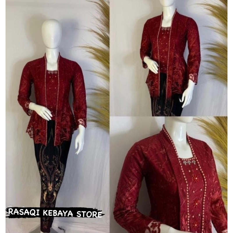Jual (BISA COD)Kebaya Tunik kutu baru payet by rasaqi kebaya Tunik Tulle / Kebaya Modern ...