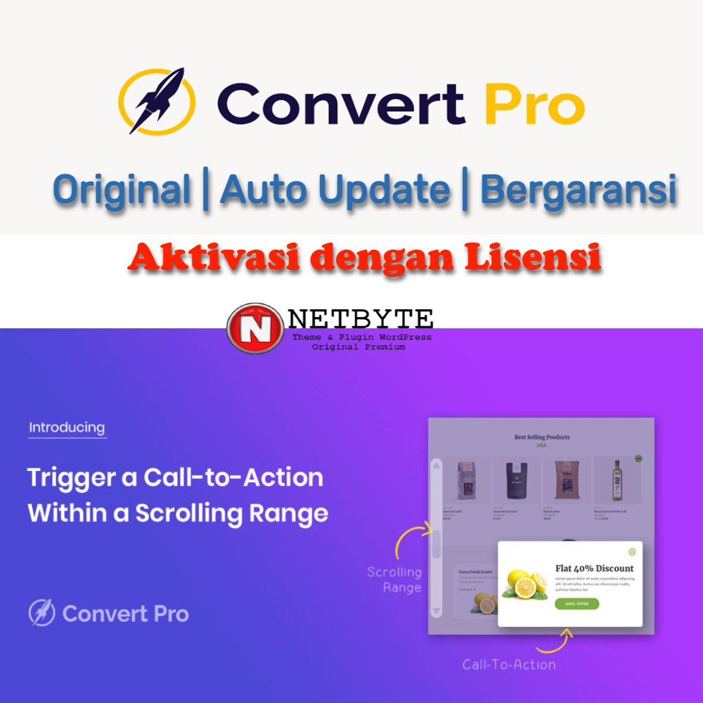 Jual Convert Pro Plugin Popup Builder WordPress Lifetime [Aktivasi Dengan Lisensi, Update ...