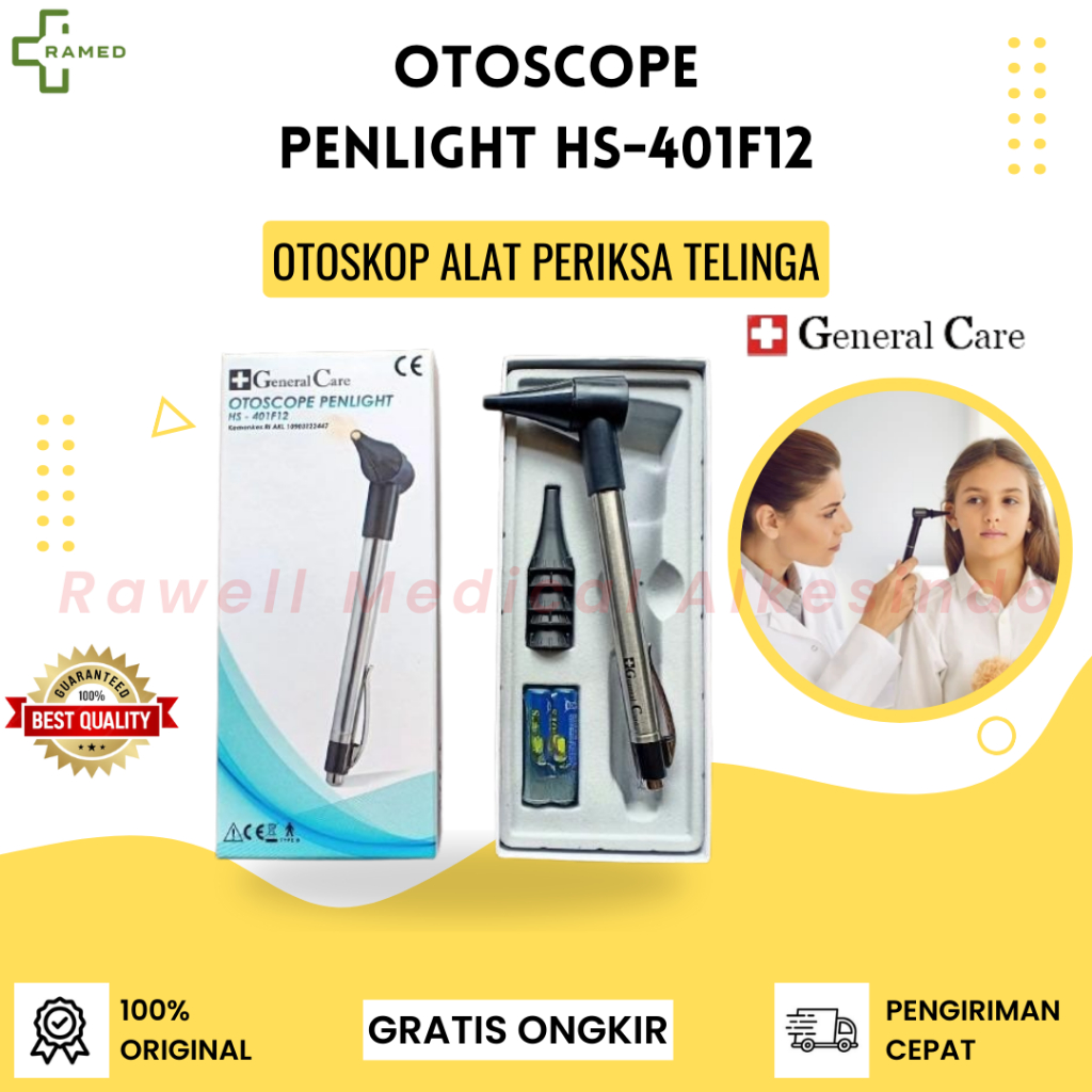 Jual Otoscope General Care With LED / Otoskop Penlight General Care ...