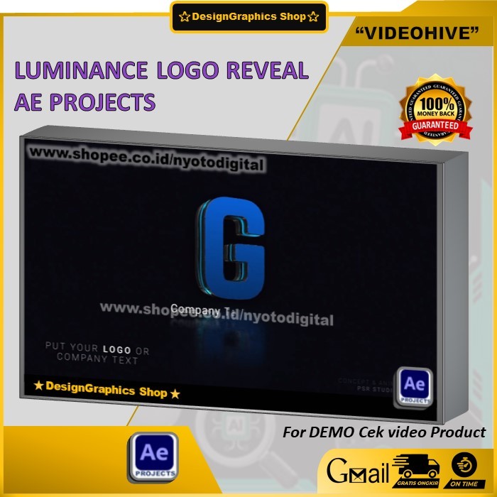 Jual Template After Effect Logo Luminance Logo Reveal | Shopee Indonesia