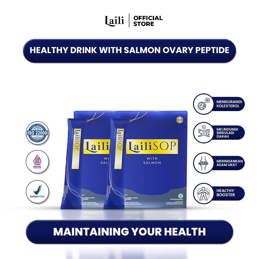 Jual Laili SOP Minuman Kesehatan dan Kecantikan Salmon Ovary Peptide ...