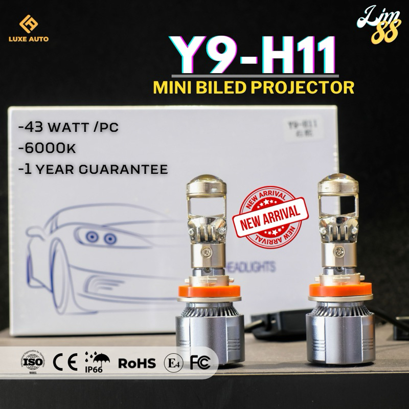 Jual Mini Biled Y9 - H11 Single Beam Projector Lampu Utama Lampu Jauh ...