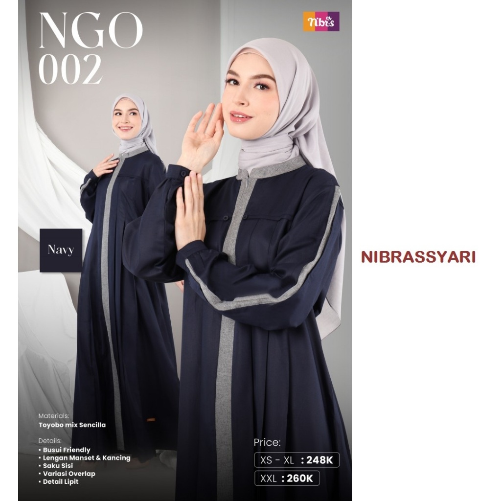 Jual GAMIS NIBRAS TERBARU 2023 / GAMIS NIBRAS NGO 002 / GAMIS SYARI ...