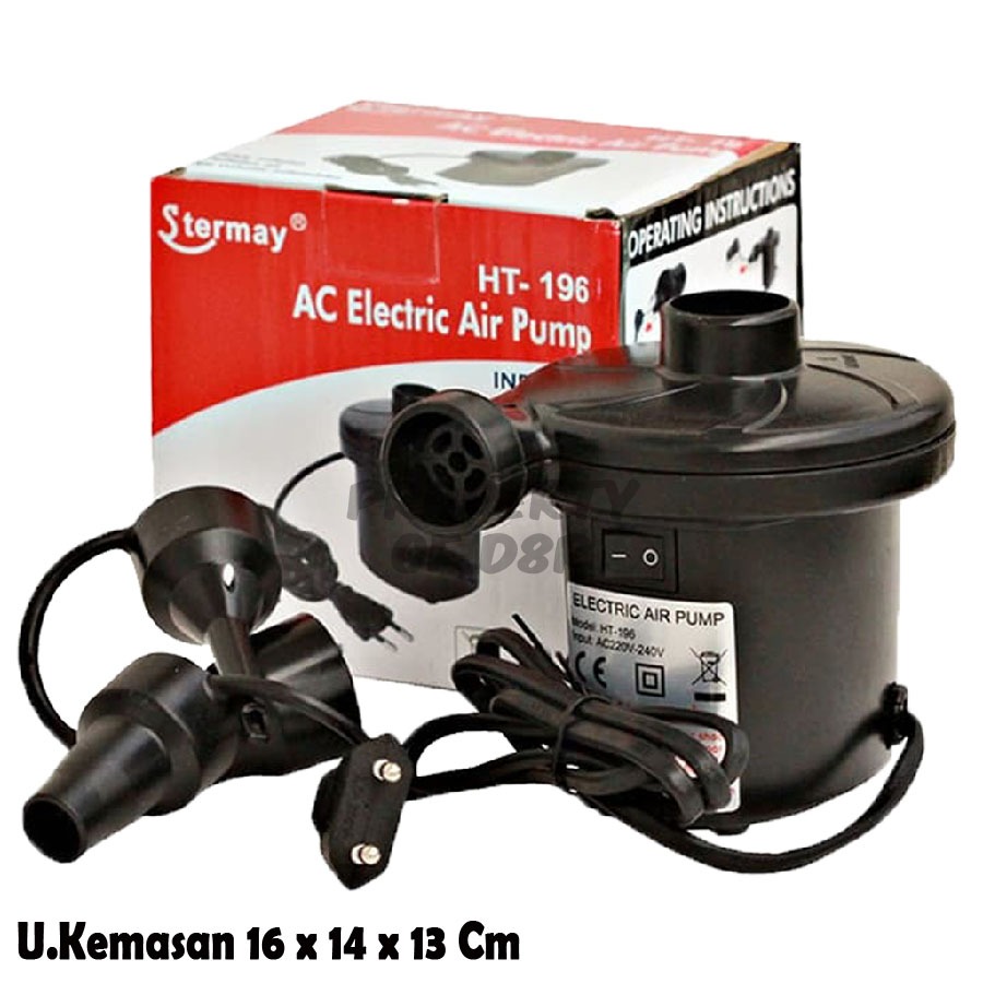 Jual Pompa HT-196 Angin Listrik Elektrik Stermay / Aquatic Ban, Kasur Angin Pelampung / Pompa ...