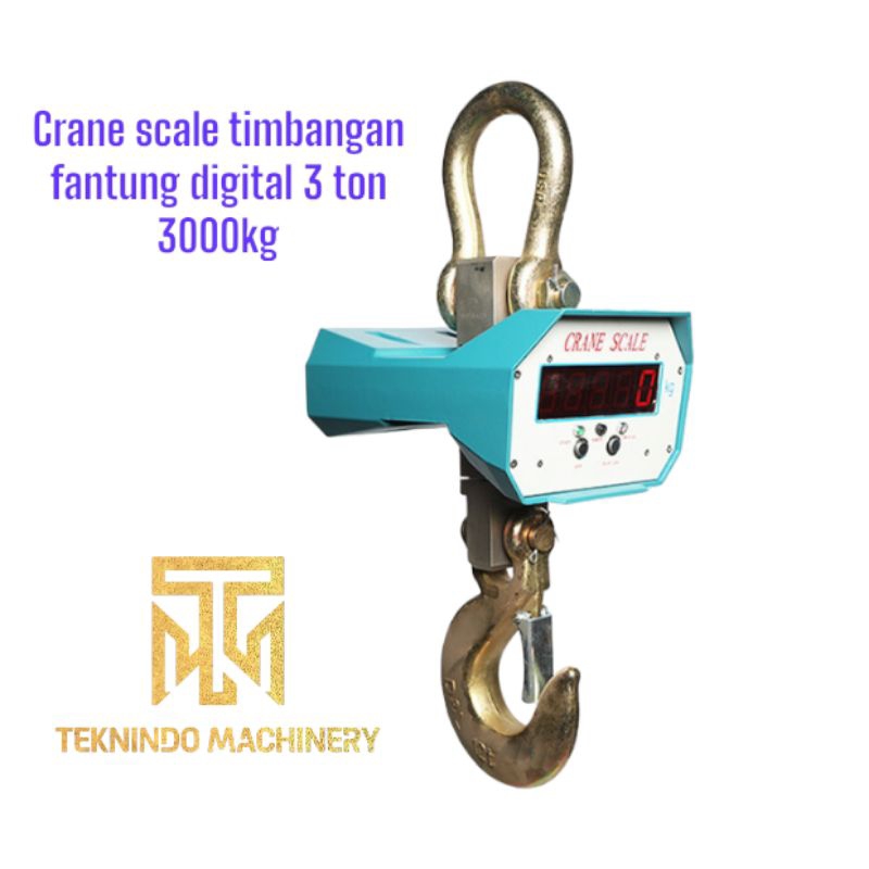 Jual crane scale timbangan digital gantung 3 ton 3000kg | Shopee Indonesia