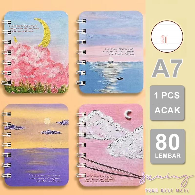 Jual Buku / Notebook Mini Ring A7 Motif-Suning Mall | Shopee Indonesia