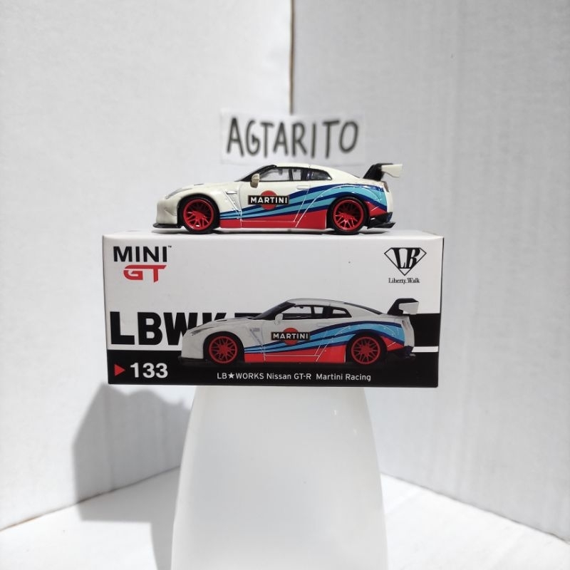 Jual Mini GT 133 LB-Works Nissan GT-R Martini Racing | Shopee Indonesia