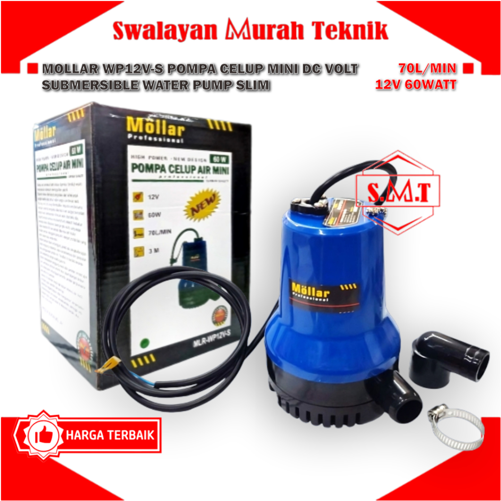 Jual MOLLAR WP12V-S Pompa Celup Mini DC Volt Submersible Water Pump ...